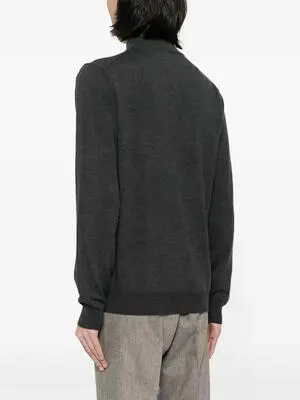 Corneliani Virgin Wool Zip-up Cardigan