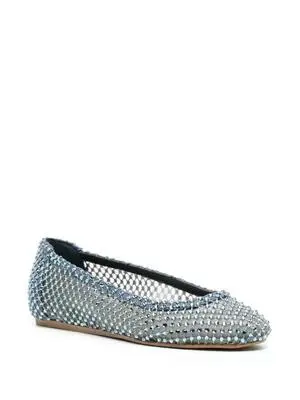LE SILLA Gilda Crystal-embellished Ballerina Shoes - Blue