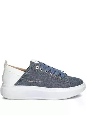ALEXANDER SMITH Lace-up Platform Sneakers - Blue