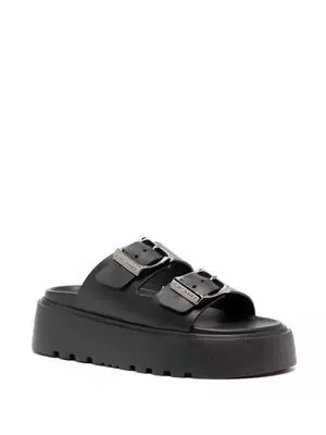 Casadei Florence Double-strap Chunky-sole Sandals
