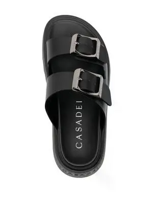 Casadei Florence Double-strap Chunky-sole Sandals