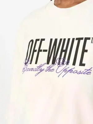 Off-White Exactly The Opposite" Logo Print T-shirt