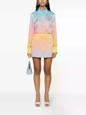 Casablanca Pastel Gradient Silk Jacquard Shirt