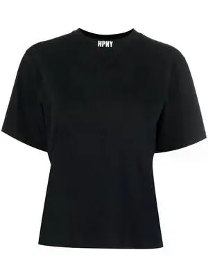 Heron Preston Logo-embroidered Organic Cotton T-shirt - Black