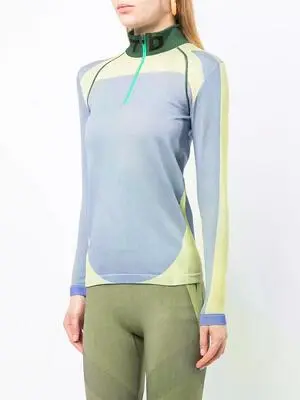 7 DAYS ACTIVE Half-zip Long-sleeved Jumper - Blue