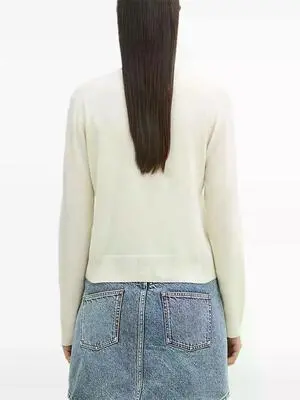 Samsøe Samsøe Cashmere Button-front Cardigan - White