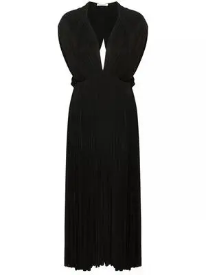 Philosophy Di Lorenzo Serafini Sleeveless Pleated Maxi Dress - Black