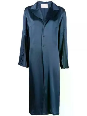 WOERA Notched-collar Silk Shirt