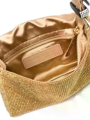 Benedetta Bruzziches Vitty La Mignon Rhinestone Shoulder Bag - Gold