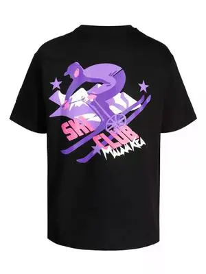 MAUNA KEA Ski Club Cotton T-shirt - Black