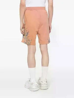 PHOBIA Lightning-print Cotton Shorts - Orange