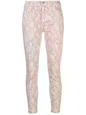 J Brand Snakeskin Print Skinny Jeans