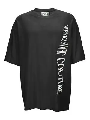 Versace Logo-plaque Short-sleeves T-shirt - Black