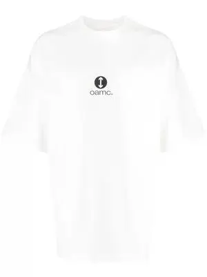 OAMC Altitude Logo-print Cotton T-shirt White