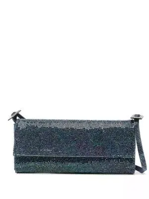 Benedetta Bruzziches Vittissima La Grande Crystal-embellished Crossbody Bag - Blue