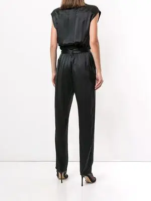 RtA Silk Jumpsuit With Waist Tie Detail