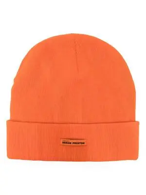 Heron Preston Logo Tag Wool Beanie - Orange