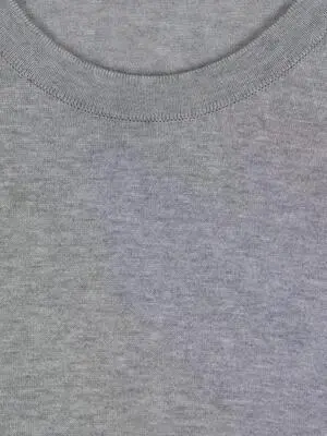 John Smedley Crew-neck Short-sleeve T-shirt - Grey