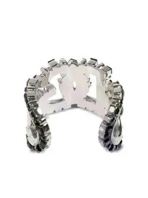 Dolce & Gabbana Dg Logo-plaque Crystal Ring