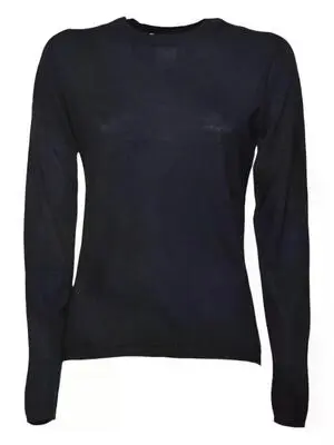 Max Mara Long-sleeved Crew-neck T-shirt - Blue
