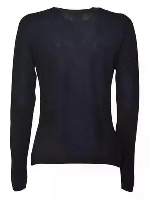 Max Mara Long-sleeved Crew-neck T-shirt - Blue