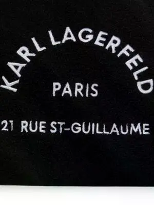 Karl Lagerfeld Rue St-guillaume Embroidered Logo Tote Bag