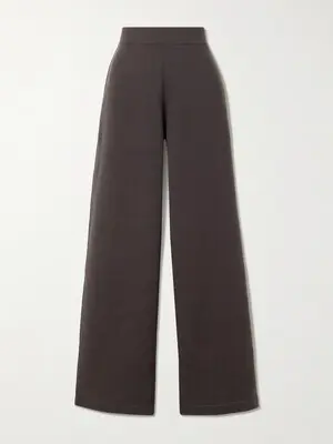 LEMAIRE Wool And Cotton-blend Wide-leg Trousers