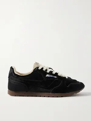 AUTRY Windspin Calf Hair Sneakers - Black