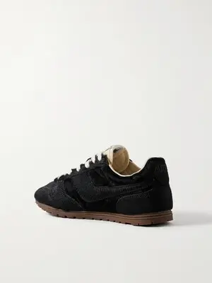 AUTRY Windspin Calf Hair Sneakers - Black
