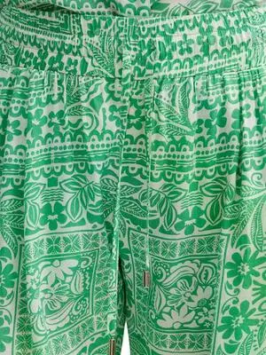 Melissa Odabash Patterned Drawstring-waistband Trousers