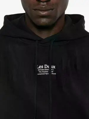 LES DEUX Established Logo Hoodie - Black