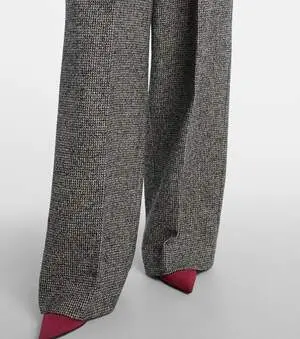 Dolce & Gabbana Pleated Wool-blend Wide-leg Pants