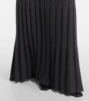JOSEPH Merino Ribbed-knit Wool Maxi Skirt