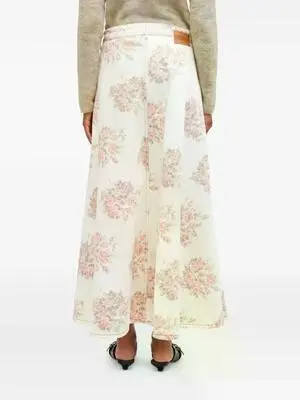 GANNI Floral-print Maxi Skirt