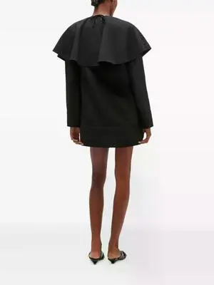 GANNI Ruffled Cape-attachment Mini Dress