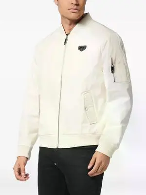Philipp Plein Logo Plaque Bomber Jacket