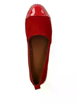 BILLI BI Suede Espadrilles With Patent Cap Toe