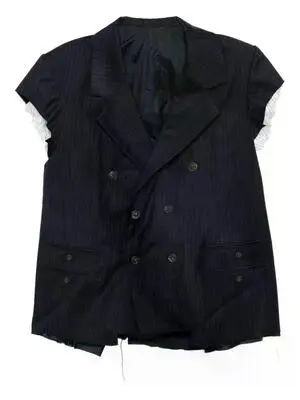 SONIA CARRASCO Sleeveless Double-breasted Blazer