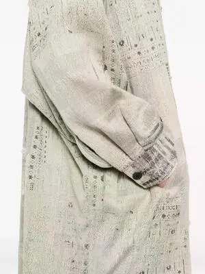 Y’s Printed Relaxed Fit Coat