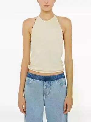 Christopher Esber Quartz Halter Neck Tank Top - Neutrals