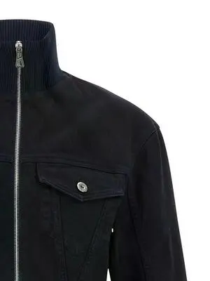 JEAN PAUL GAULTIER Denim Jacket With Zip Closure And Front Splits