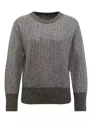 Herno Sequin Embellishment Round Neck Sweater - Grey