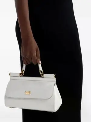 Dolce & Gabbana Elongated Sicily Tote Bag - White