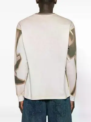 DIESEL® Abstract-print Long-sleeve T-shirt