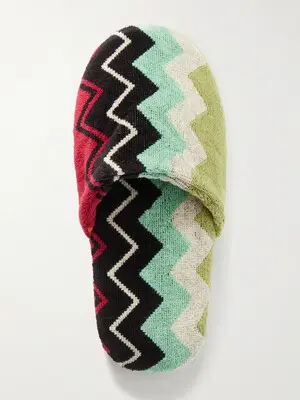 Missoni Giacomo Striped Cotton-terry Slippers - Multi