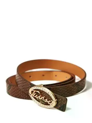 TWINSET Embellished Buckle Belt