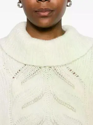 Peserico Short Sleeve Textured Turtleneck Sweater