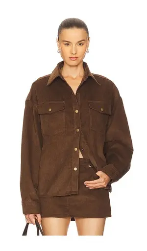 EB DENIM Daniele Corduroy Shirt Jacket - Brown