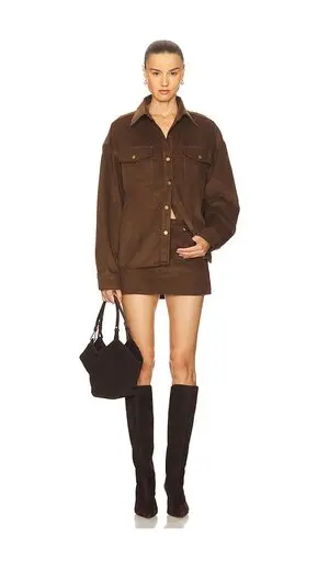 EB DENIM Daniele Corduroy Shirt Jacket - Brown