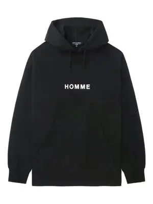 Comme Des Garçons Logo-print Hoodie - Black